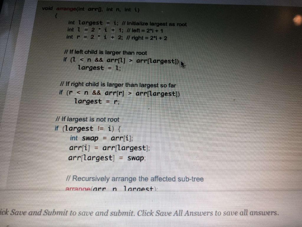 solved-void-arrange-int-arro-int-n-int-i-int-largest-1-chegg