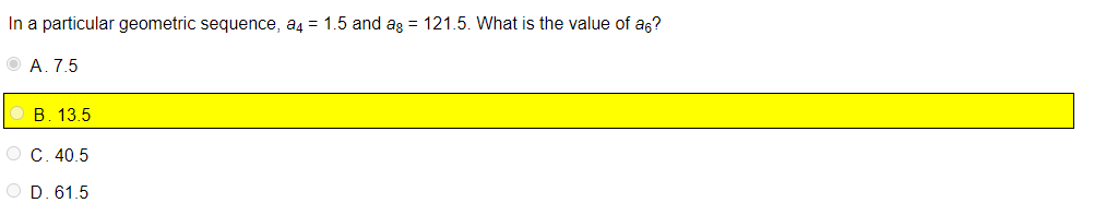 Solved In a particular geometric sequence, a4=1.5 and | Chegg.com
