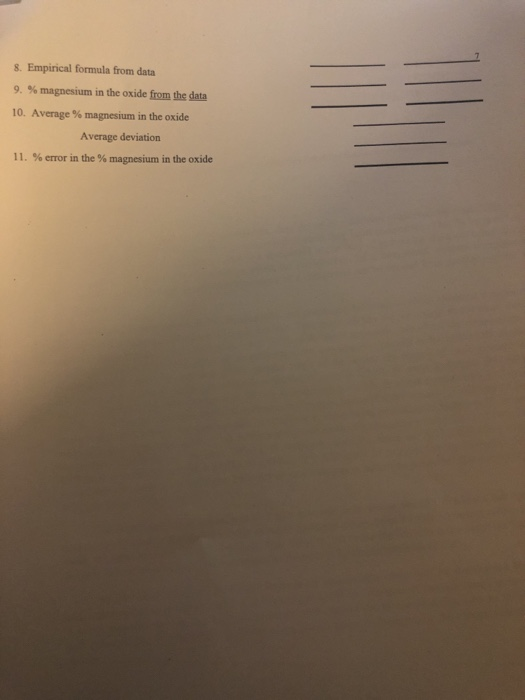 Solved RECORD ALL DATA IN INK using the correct number of | Chegg.com