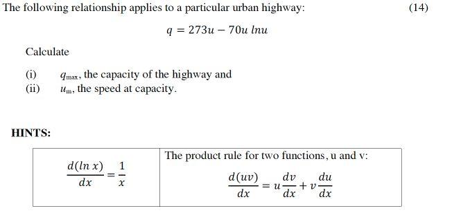 Solved (14) The following relationship applies to a | Chegg.com