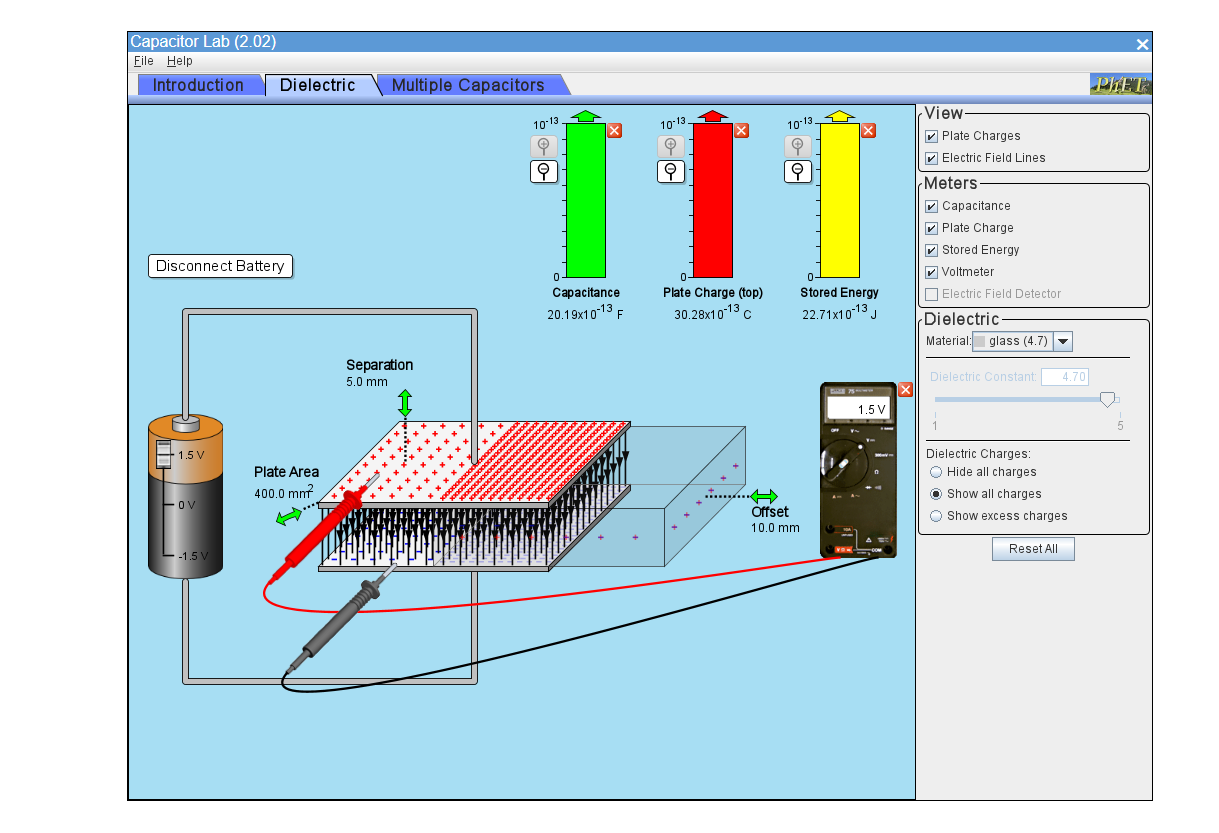Solved Capacitor Lab (2.02) File Help Introduction | Chegg.com