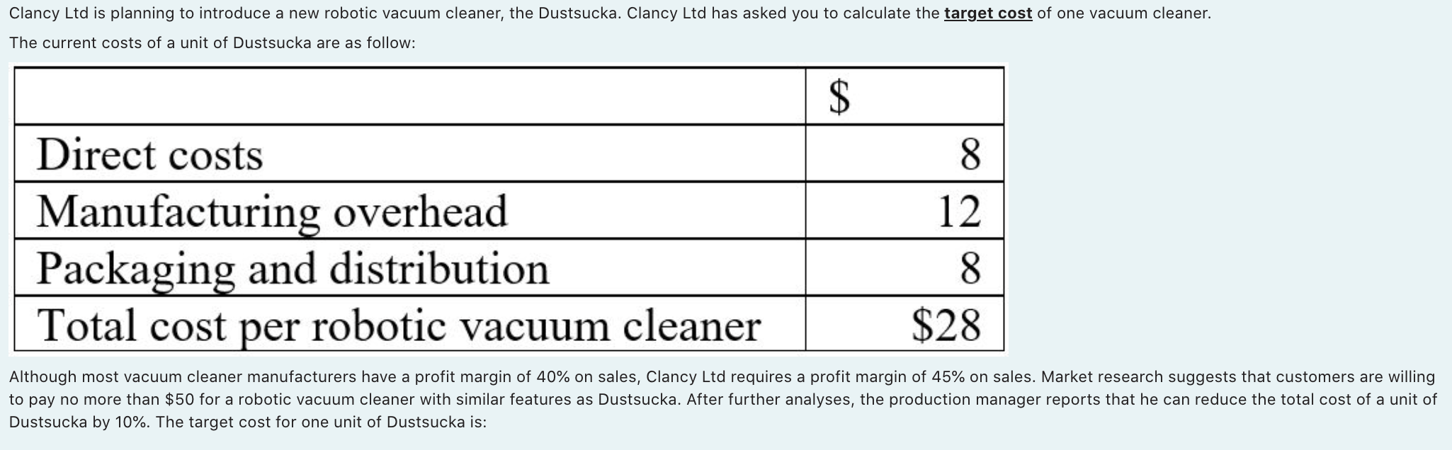 Solved Clancy Ltd is planning to introduce a new robotic | Chegg.com
