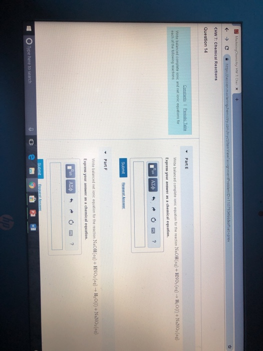 Solved - Part A Classify the following unbalanced chemical | Chegg.com