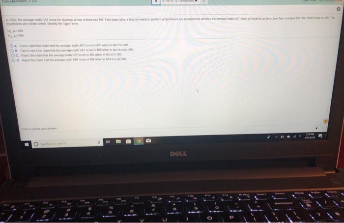 Solved bypotheses ane shown below Idenity the Type eor no | Chegg.com