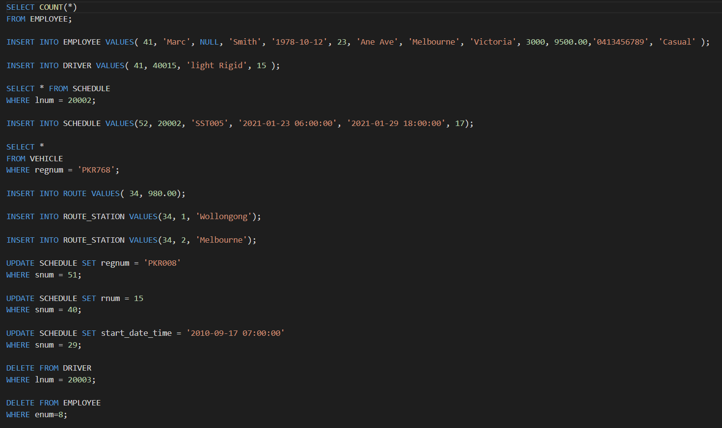 Solved 1 2 3 4 NOT NULL, 5 б 7 8 9 10 11 12 13 14 15 CREATE | Chegg.com
