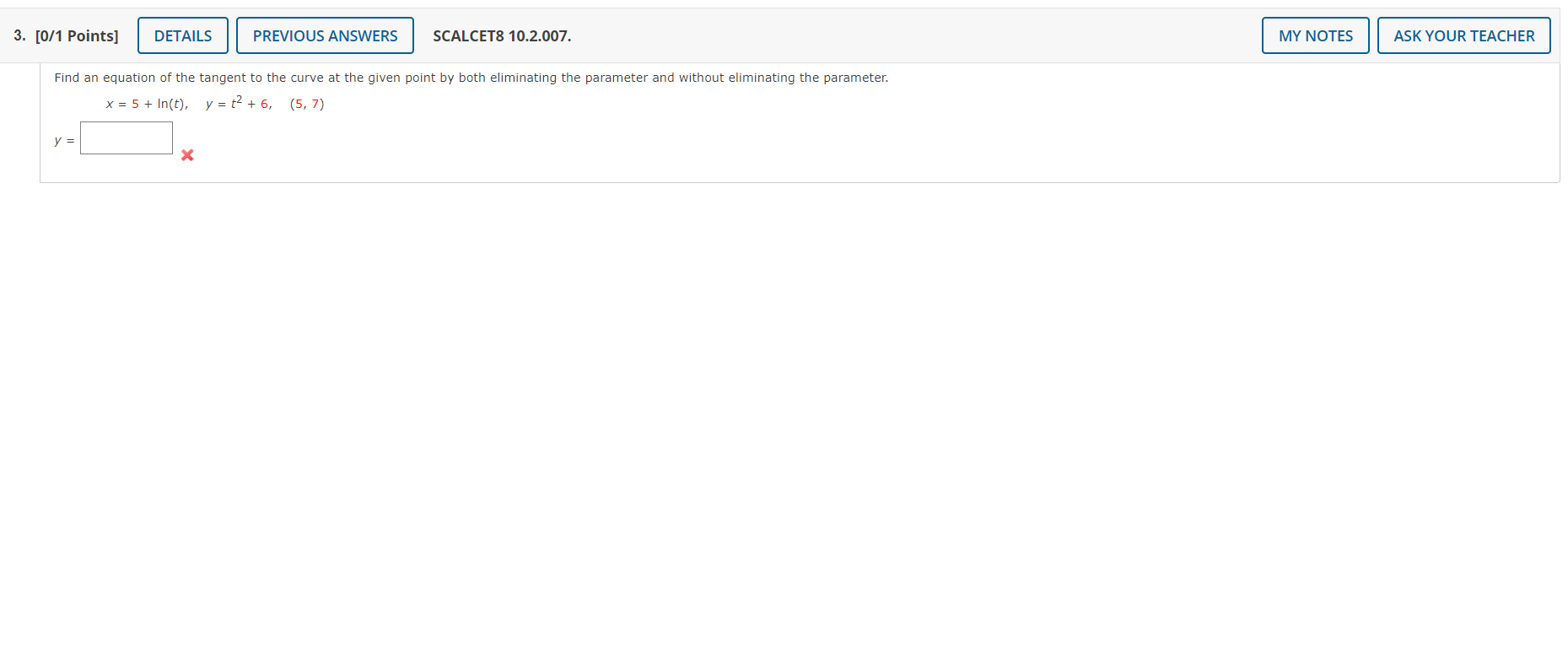 Solved 3. [0/1 Points] DETAILS PREVIOUS ANSWERS SCALCET8 | Chegg.com