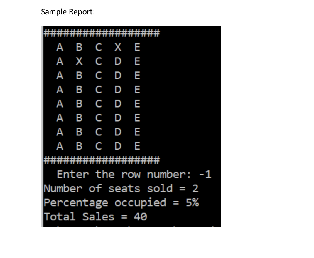 Solved Write a C++ program to assign customer seats in a | Chegg.com