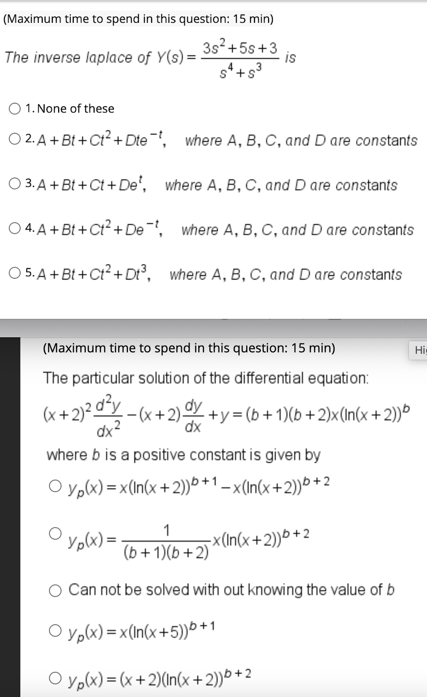 Solved (Maximum time to spend in this question: 15 min) 352 | Chegg.com