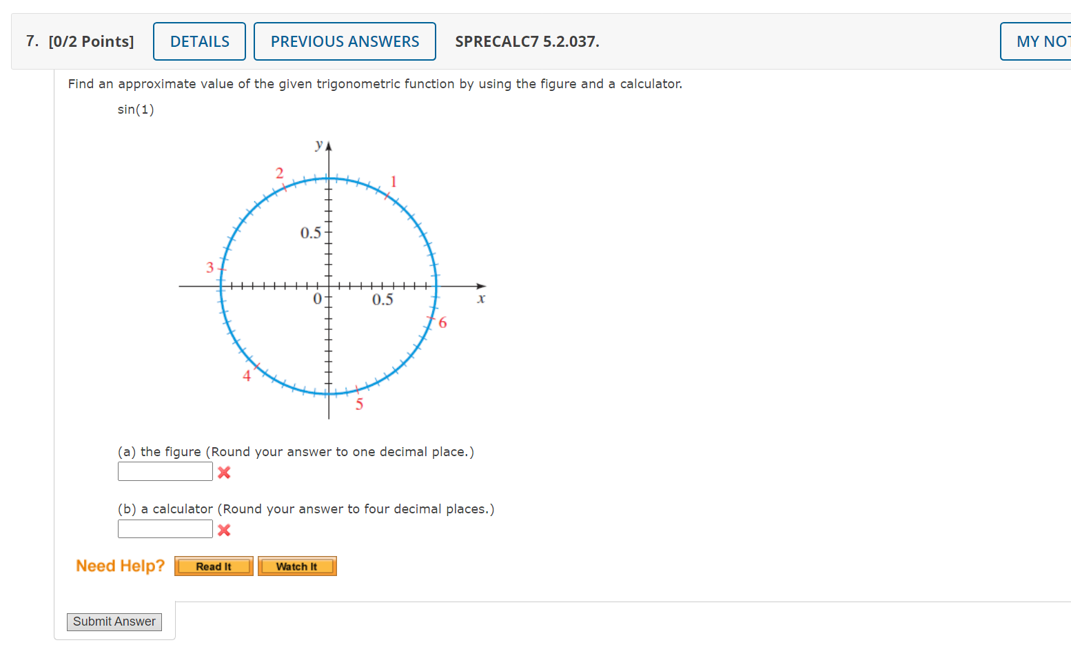 Solved Find An Approximate Value Of The Given Trigonometric
