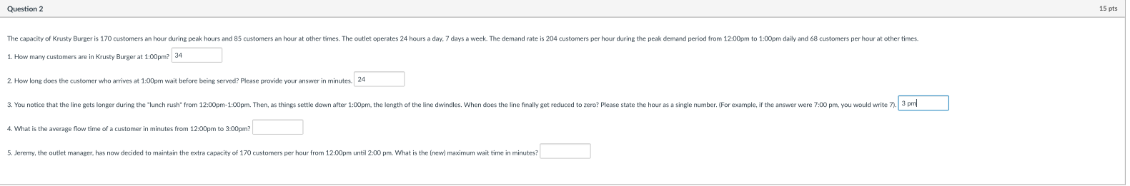 Solved Question 215 ﻿ptsHow many customers are in Krusty | Chegg.com