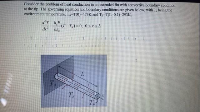 Solved Consider the problem of heat conduction in an | Chegg.com