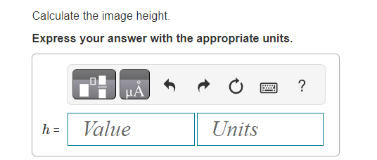Solved Calculate the image position. A 2.5-cm-tall object is | Chegg.com