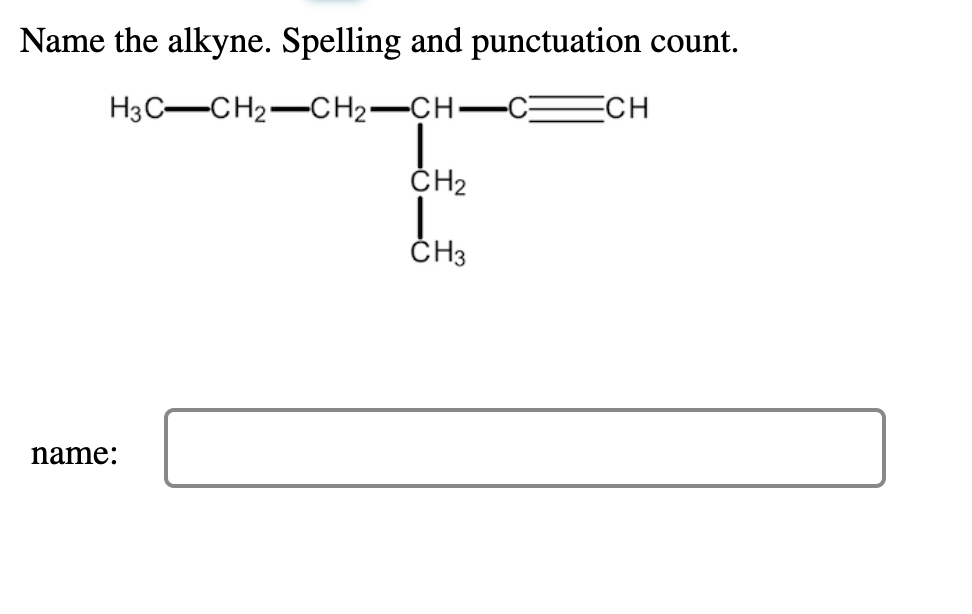 Solved Name the alkene. . CH2 H2 بم نمیره .C C HgC C: CH3 H2 | Chegg.com