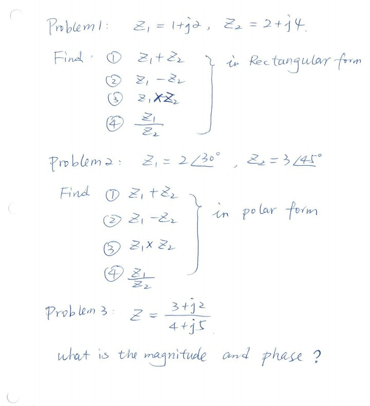 Solved Problemi Zi 1 Ja Z2 2 J4 Find 0 Zitzz In