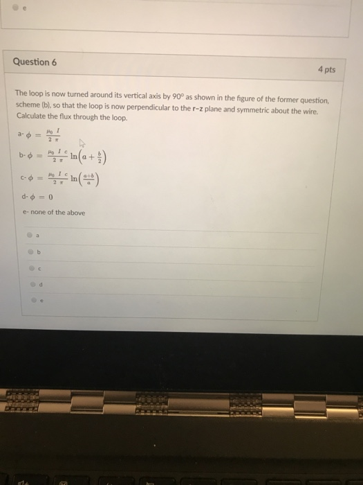 Solved 4 pts A rectangular loop is placed in air near a wire | Chegg.com