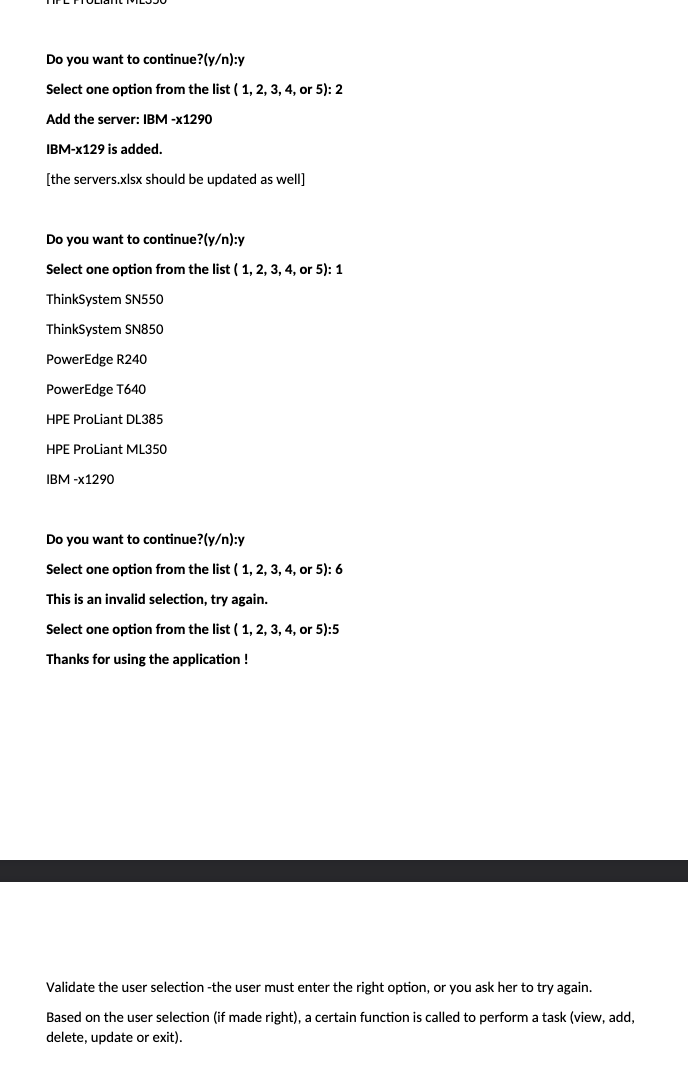 Solved The problem: Create an application written in python | Chegg.com
