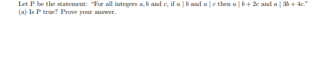 Solved To prove a statement is false, you must write out the | Chegg.com