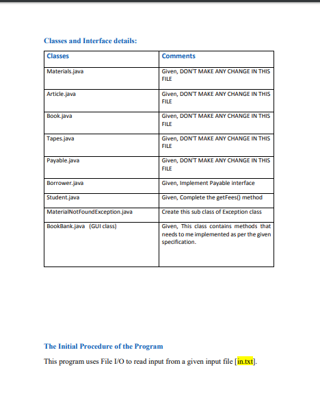 Description Book Bank System is a simple system that | Chegg.com