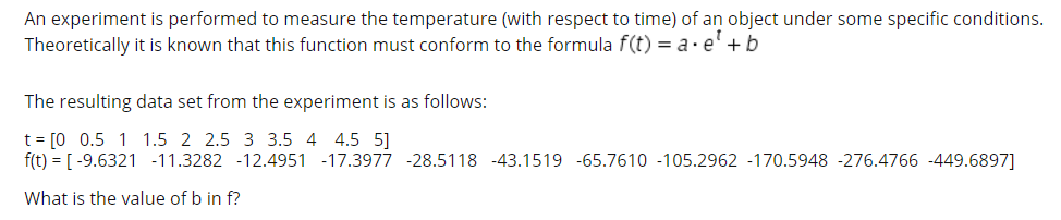 Solved An experiment is performed to measure the temperature | Chegg.com