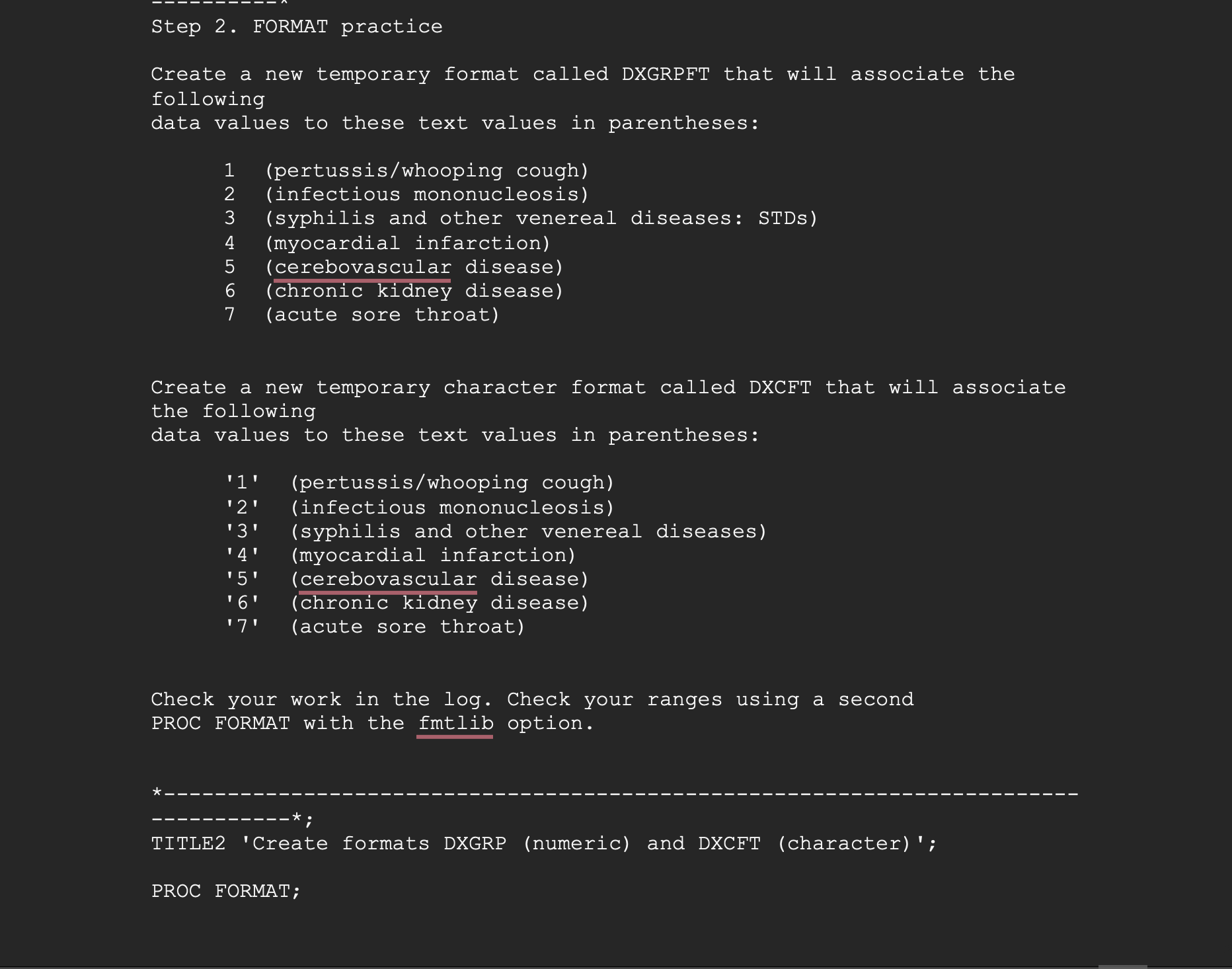Solved Would really appreciate seeing the code for this SAS | Chegg.com