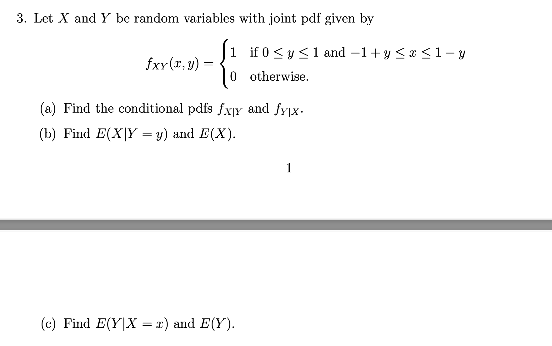 3. Let X and Y be random variables with joint pdf | Chegg.com