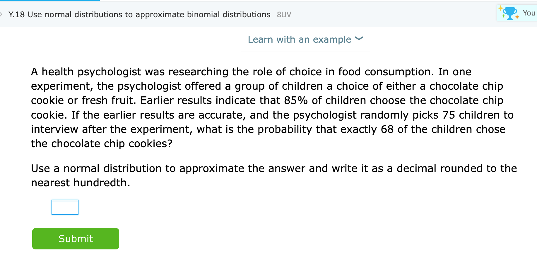 Solved Y.18 Use normal distributions to approximate binomial | Chegg.com
