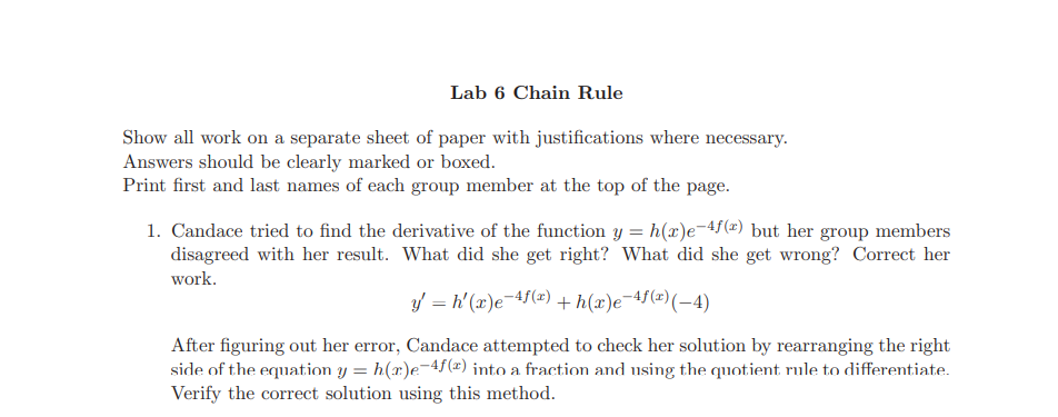 Solved Show all work on a separate sheet of paper with | Chegg.com