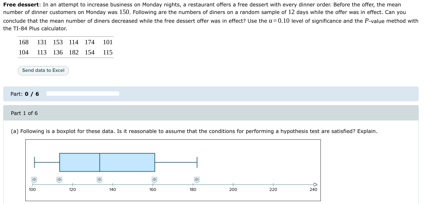Solved Free Dessert: a) The boxplot shows that there _____ | Chegg.com