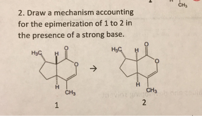 Solved CH3 2. Draw a mechanism accounting for the | Chegg.com