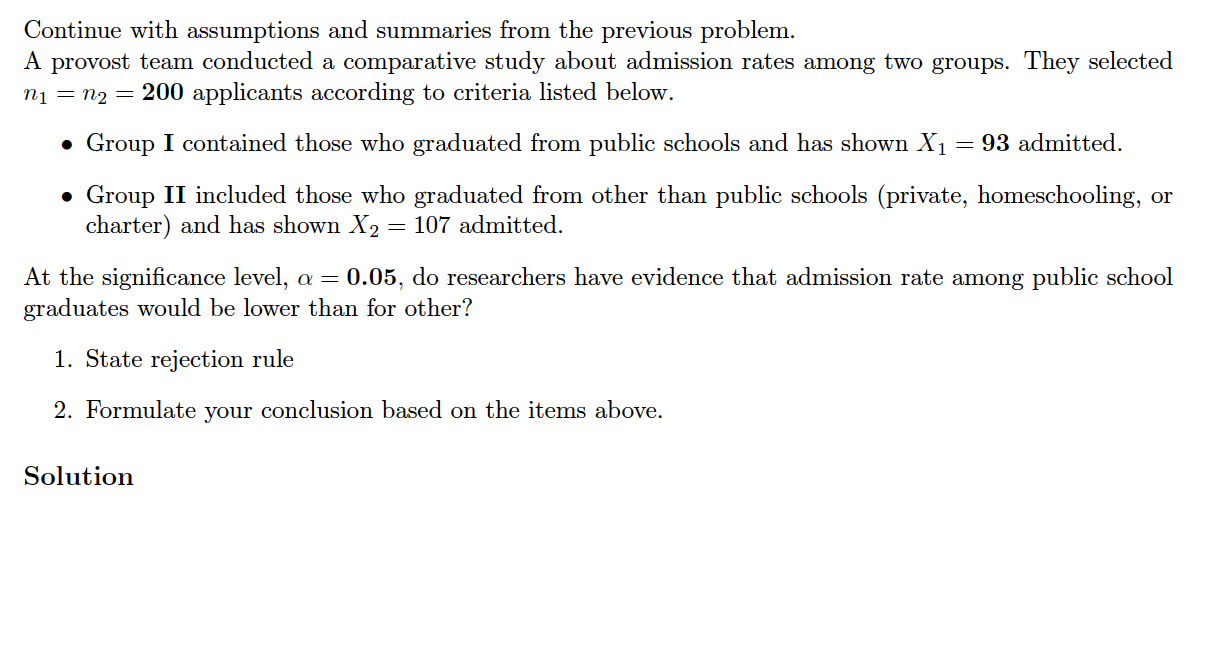 Solved Continue with assumptions and summaries from the | Chegg.com