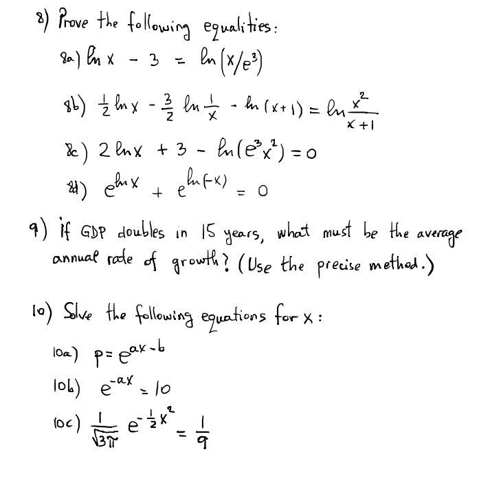 Solved 8) Prove the following equalities: Sallax - 3 = | Chegg.com