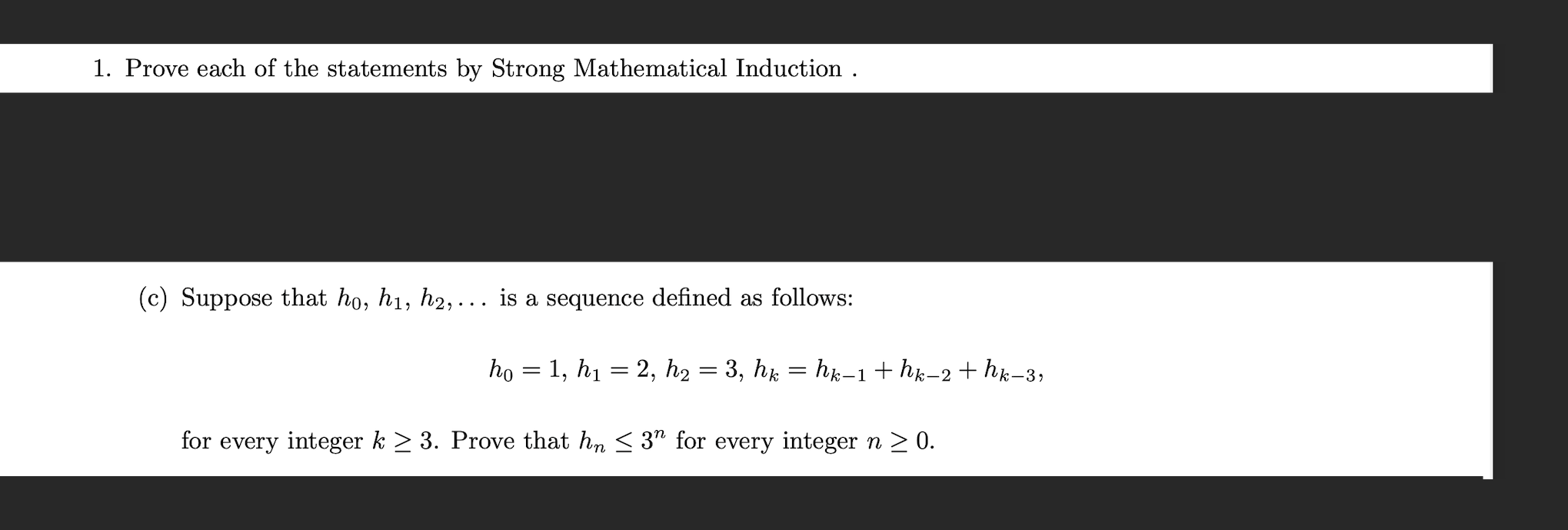 Solved Prove each of the statements by Strong Mathematical | Chegg.com