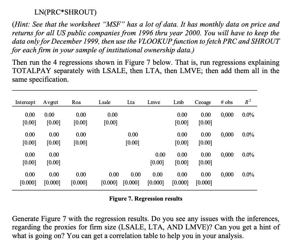 A B c с D E F 1 month 2 3 2 PERMNO year 10001 10001 | Chegg.com