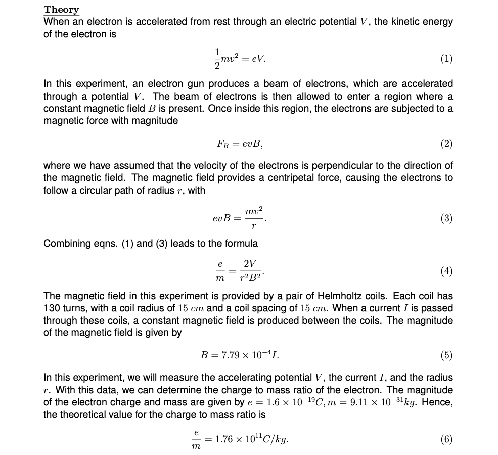 Solved Theory When an electron is accelerated from rest | Chegg.com