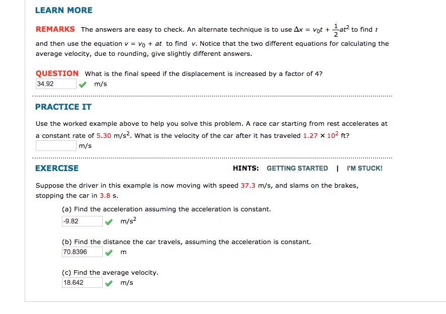 Solved LEARN MORE REMARKS The answers are easy to check. An | Chegg.com