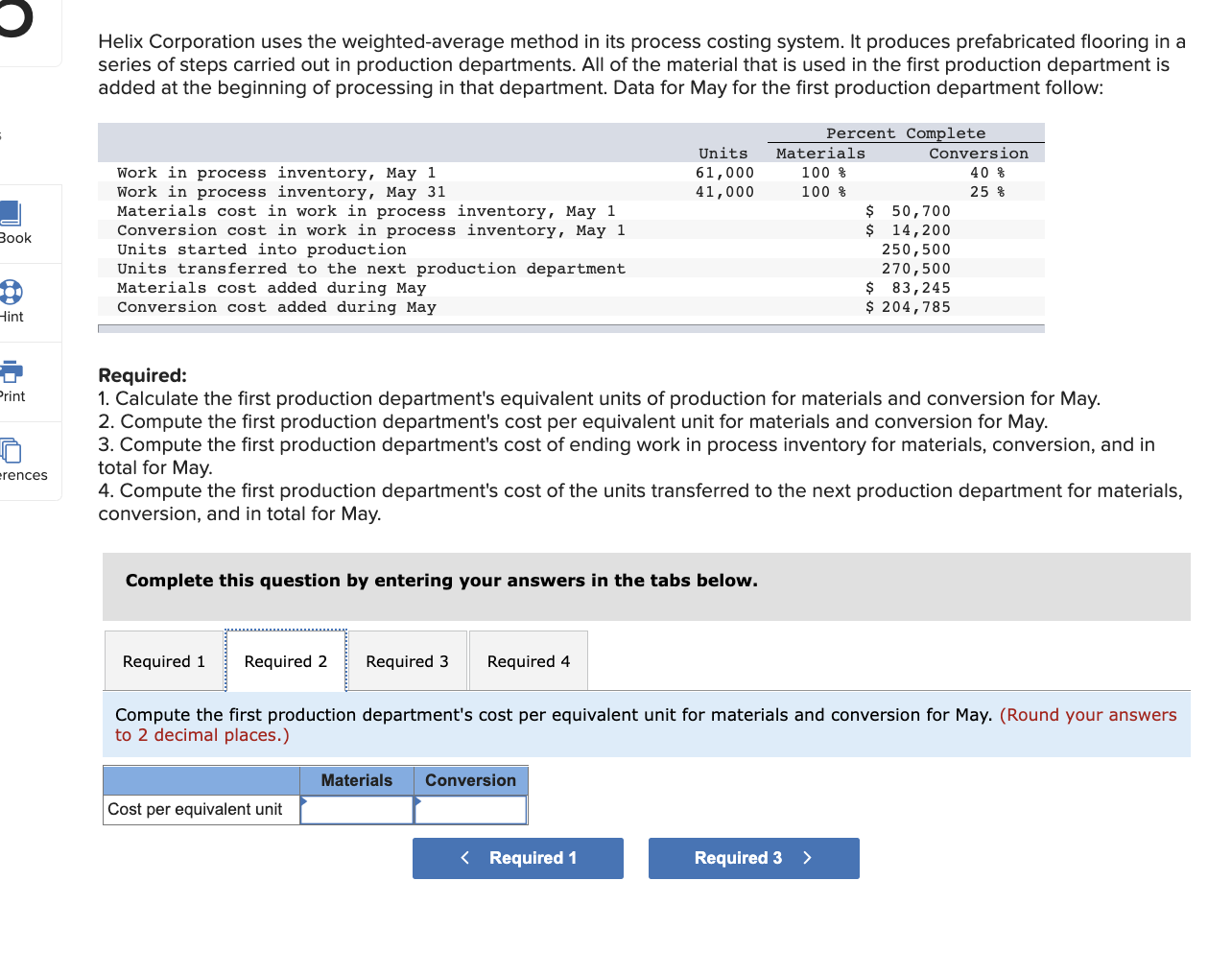 Solved 4.2 points eBook Hint Print References Helix | Chegg.com
