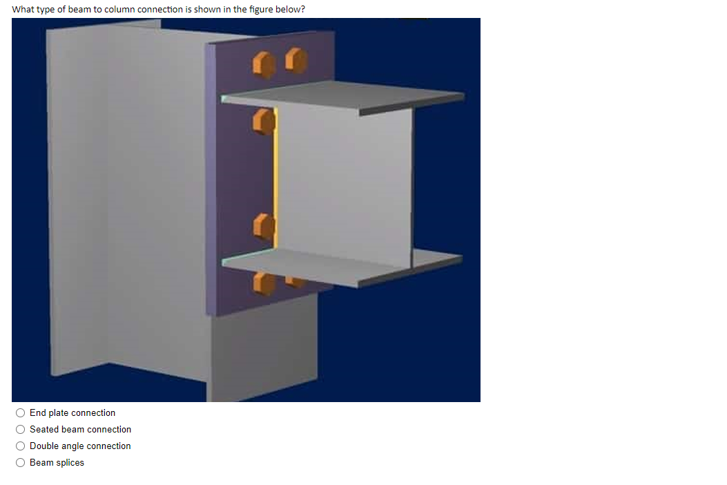 Solved What type of beam to column connection is shown in | Chegg.com