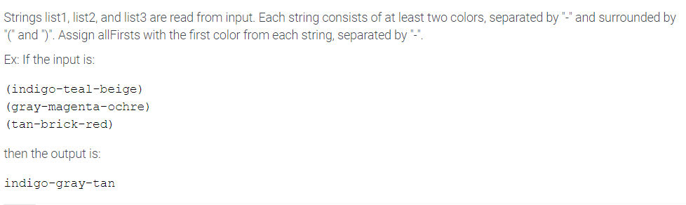 Solved Strings list1, ﻿list2, ﻿and list3 ﻿are read from | Chegg.com