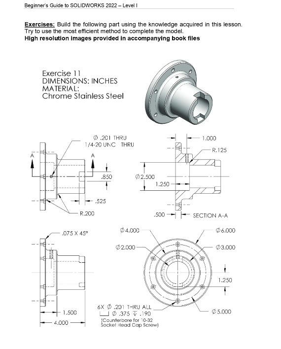 Solved Beginner's Guide to SOLIDWORKS 2022 - Level I | Chegg.com
