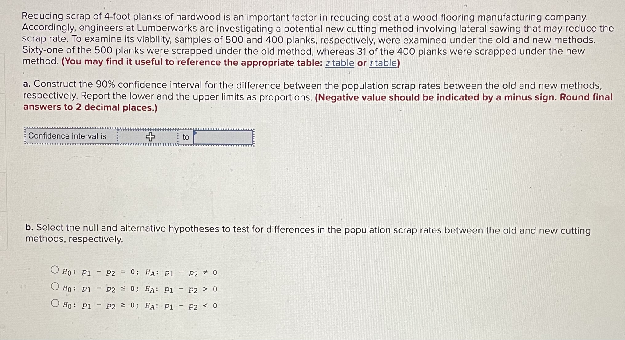 Solved c. Using the part a results, can we conclude at the | Chegg.com