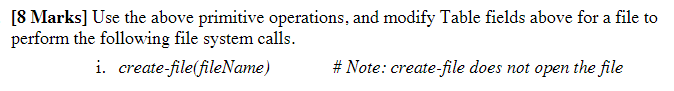 Solved Tables: - SysT: System wide file-table - PerT: | Chegg.com