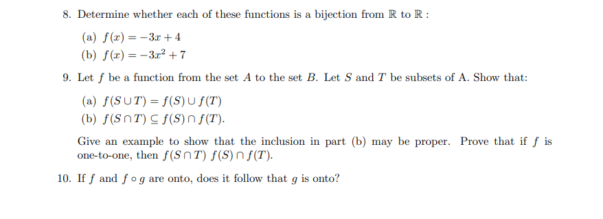 Solved Determine whether each of these functions is a | Chegg.com