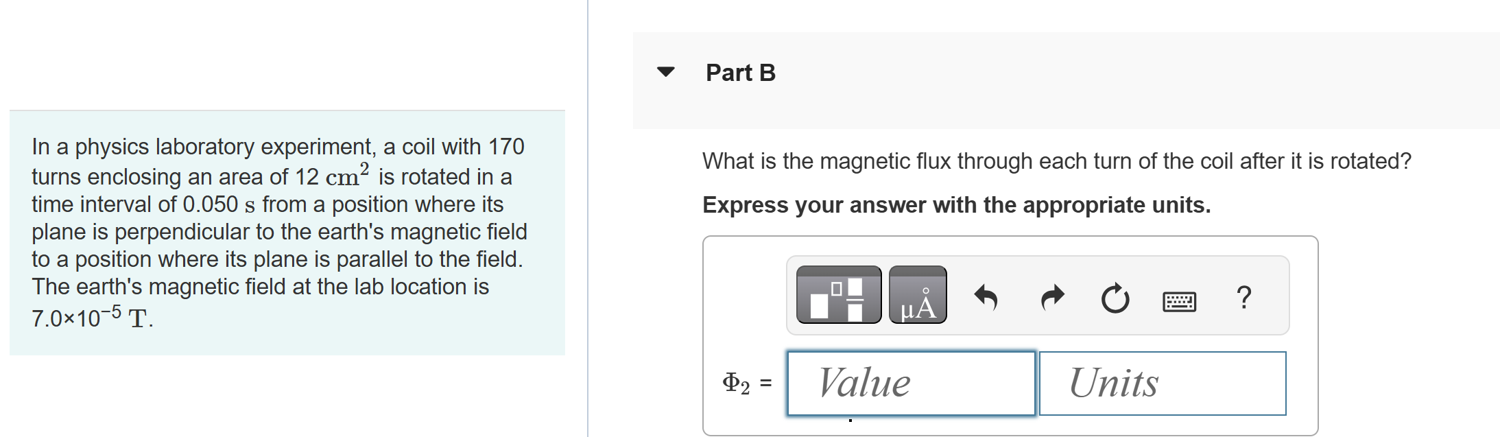 Solved In a physics laboratory experiment, a coil with 170 | Chegg.com