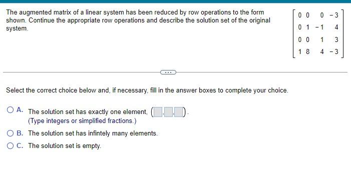 Solved Select the correct choice below and, if necessary, | Chegg.com