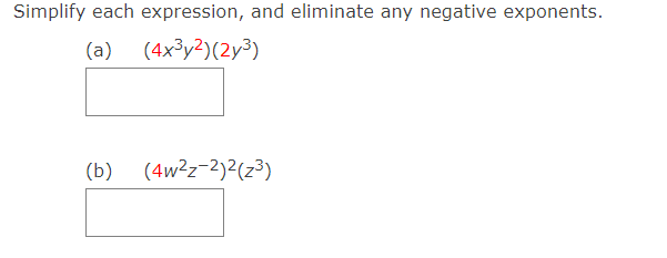 Solved Show me the steps to solve Simplify each expression, | Chegg.com