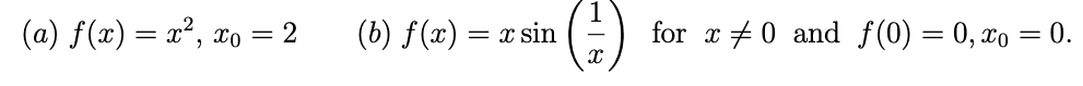 Solved Prove each of the following functions is continuous | Chegg.com