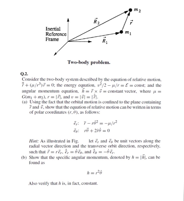 Solved Consider the total kinetic energy of the two-body | Chegg.com