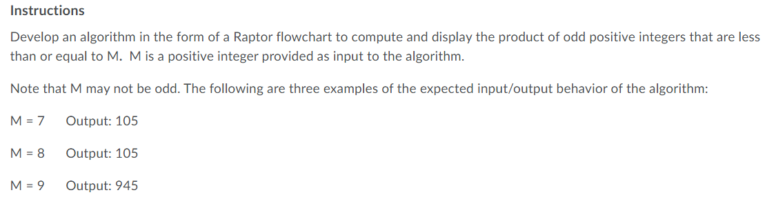 Solved Instructions Develop an algorithm in the form of a | Chegg.com