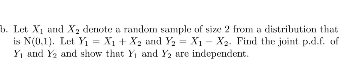 Solved Let X1 and X2 denote a random sample of size 2 from a | Chegg.com