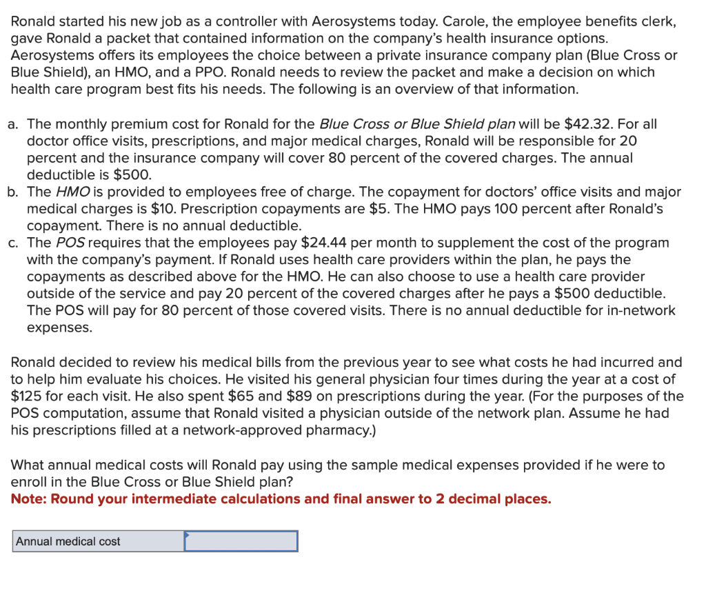 Solved Ronald started his new job as a controller with | Chegg.com